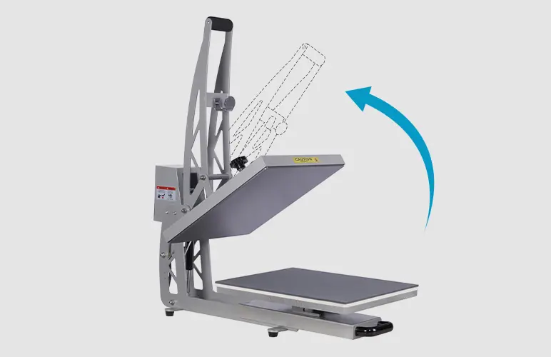 16"x20" Auto Open Heat Press with Slide Out Drawer - Kilo Heat Press Canada