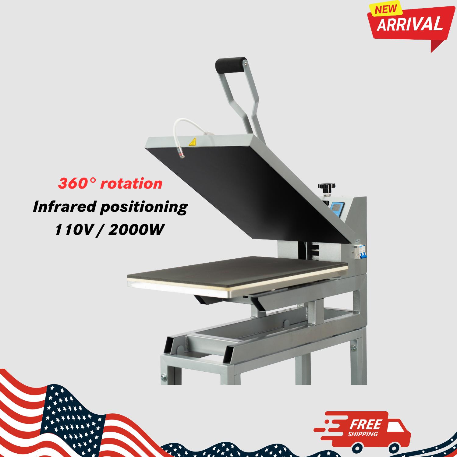 16"x24" Manual Heat Press With Infrared Positioning - Kilo Heat Press ...